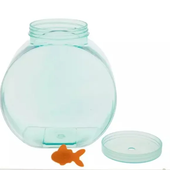 Hobby Lobby | Other | Aqua Fish Bowl Cup With Orange Fish Design Straw ...